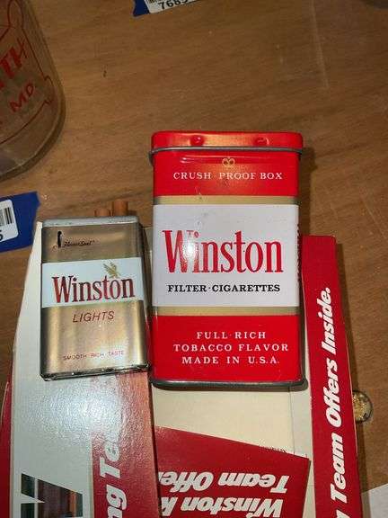 Vintage Winston cigarettes advertising items - Hurley Real Estate ...