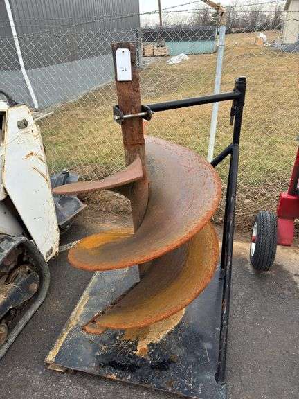 30 inch auger bit with stand - Hurley Real Estate & Auctions