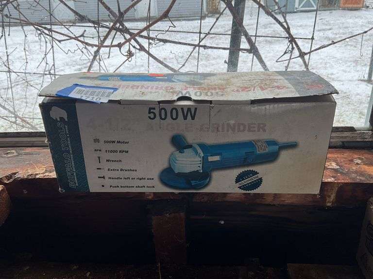 Angle grinder in box - Hurley Real Estate & Auctions