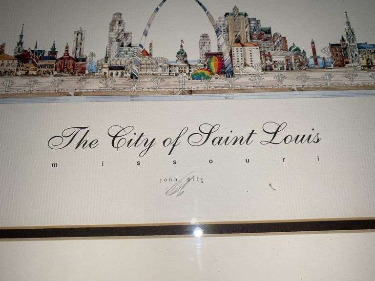 John Pils print, The City of St Louis, framed - Hurley Real Estate ...