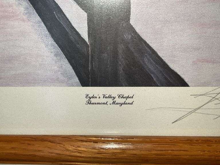 Ken Hamrick limited edition print, Eyler's Valley Chapel/ Thurmont MD ...