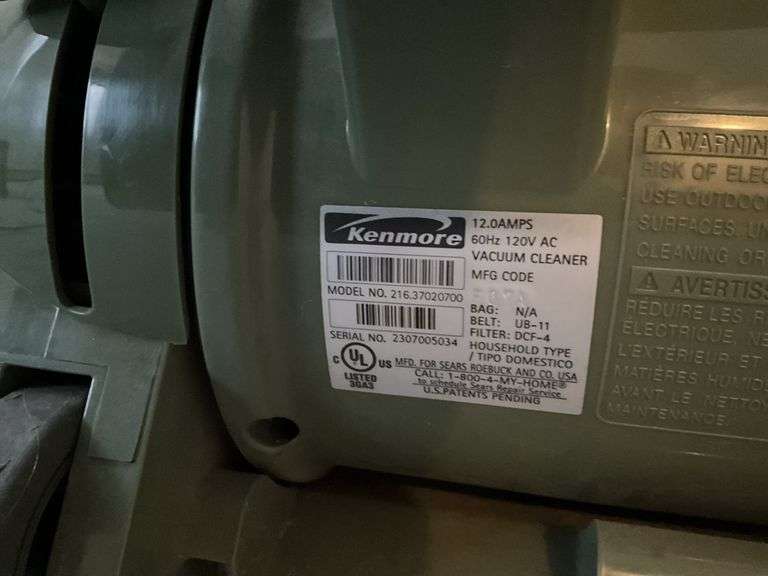 Kenmore Stylite upright vacuum - Hurley Real Estate & Auctions