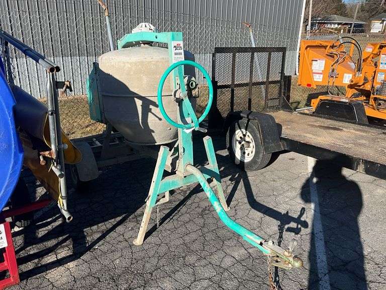 Towable IMER workman II 350 cement mixer with 7 hp gas powered engine ...