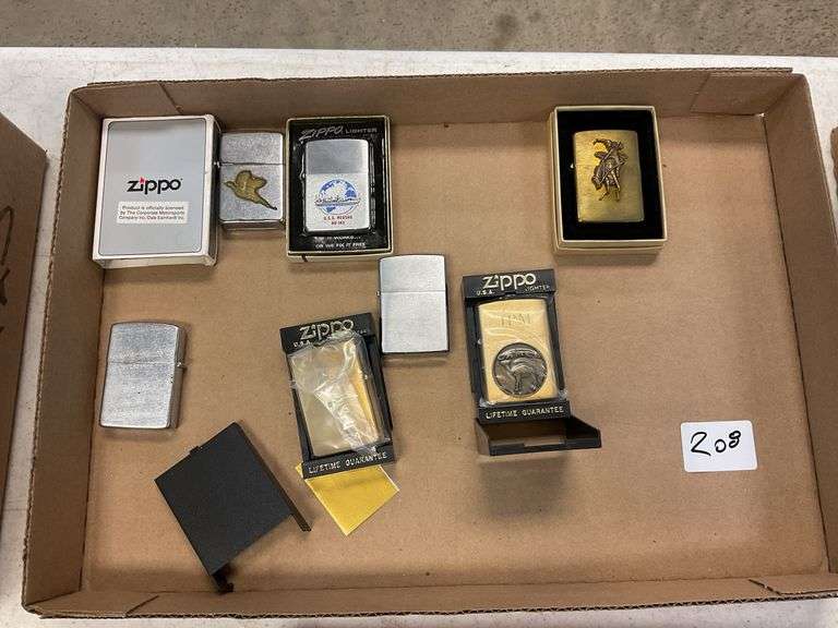 Box of lighters to include Zippos - Hurley Real Estate & Auctions