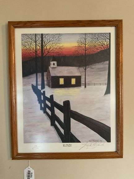 Ken Hamrick limited edition print, Eyler's Valley Chapel/ Thurmont MD ...