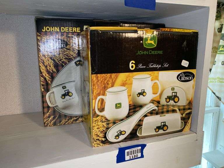 John Deere dinnerware and tabletop serving sets in boxes - Hurley Real ...
