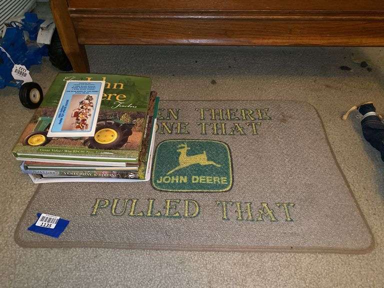 John Deere doormat and collector books - Hurley Real Estate & Auctions