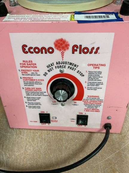 Gold Medal ECONO-FLOSS cotton candy machine, model 3017 - Hurley Real ...