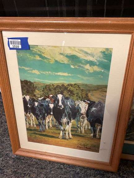 Charles Frietag Autumn Harvest print, Bonnie Mohr cow print, Judy ...