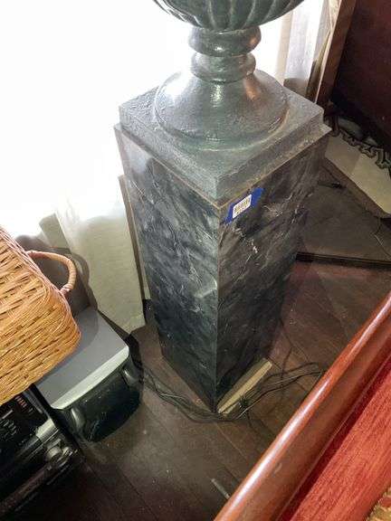 Square marble finish pedestal 10.25”x10.25”x37” - Hurley Real Estate ...