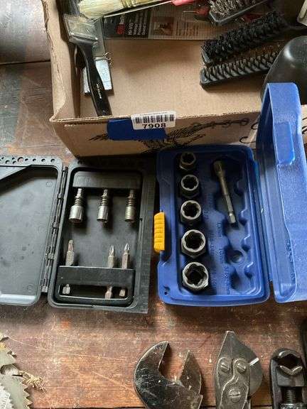 Stanley screwdriver set, misc tools, RadioShack pencil sharpener ...