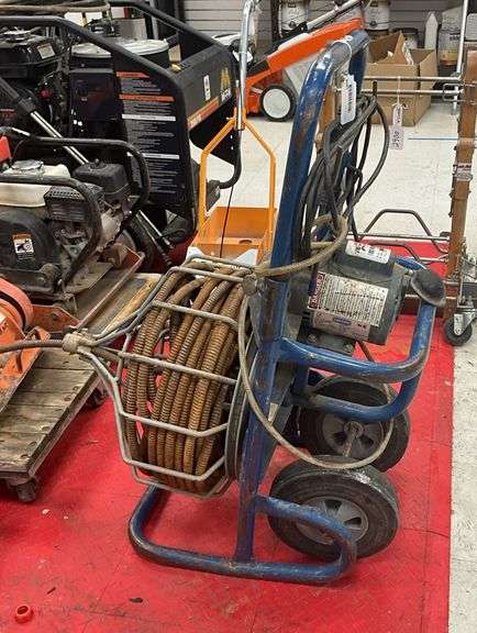 Sewer Snake Electric EEL 100' Model R - Hurley Real Estate & Auctions
