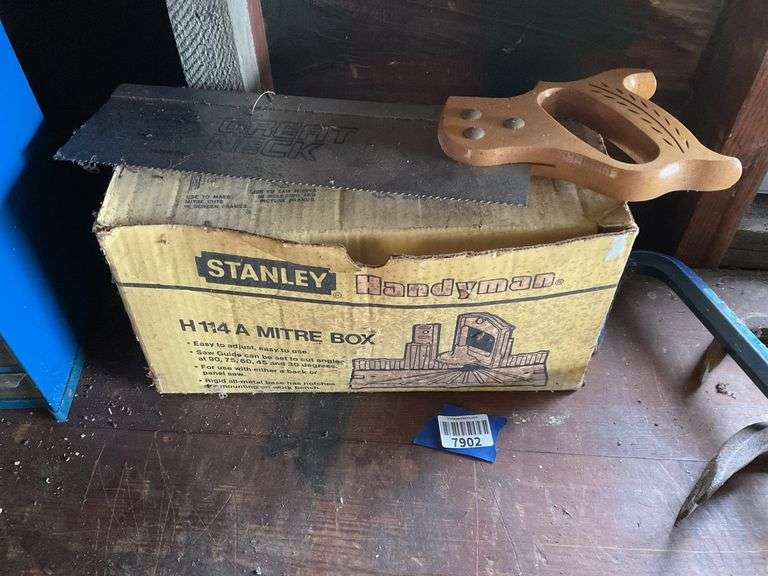 Stanley mitre box and Great Neck mitre saw - Hurley Real Estate & Auctions