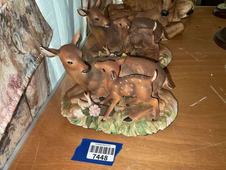 Masterpiece Homco deer figurines - Hurley Real Estate & Auctions