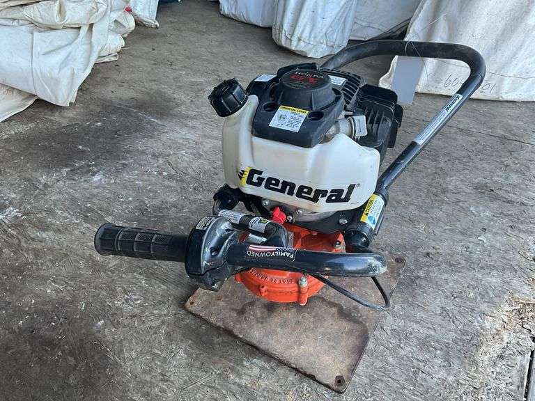 One Man handheld auger General tool 240H Honda GX35, 1.3 HP, 4 Stroke ...