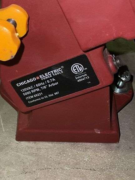 Chicago Electric 68221 chainsaw sharpener - Hurley Real Estate & Auctions