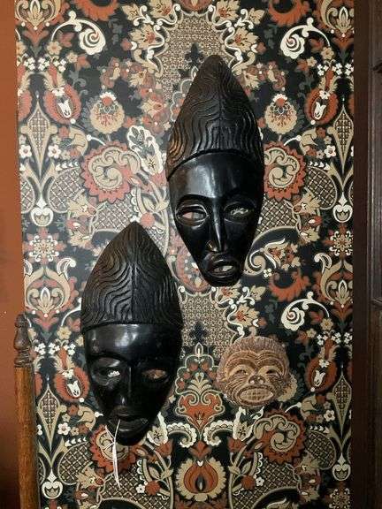 Three ethnic masks - Hurley Real Estate & Auctions