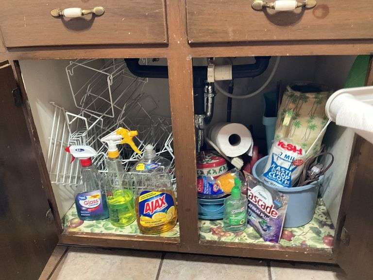 Under sink contents - Hurley Real Estate & Auctions