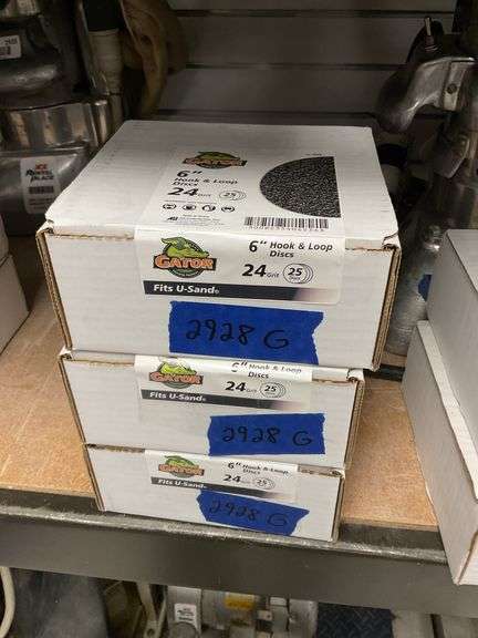 Two boxes of 6 inch floor sanding disc 24 grit - Hurley Real Estate ...