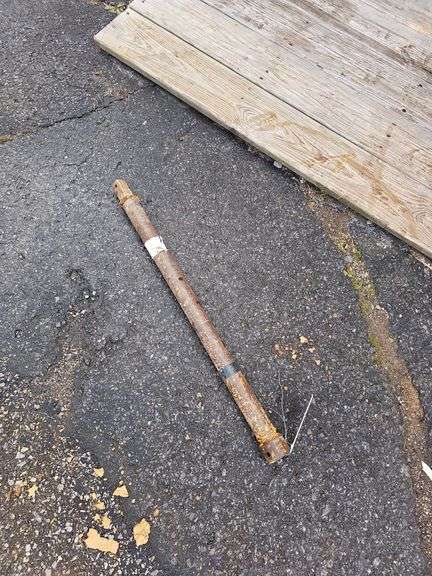 2' auger extension 7/8" square works with towable easy auger and 2 man ...