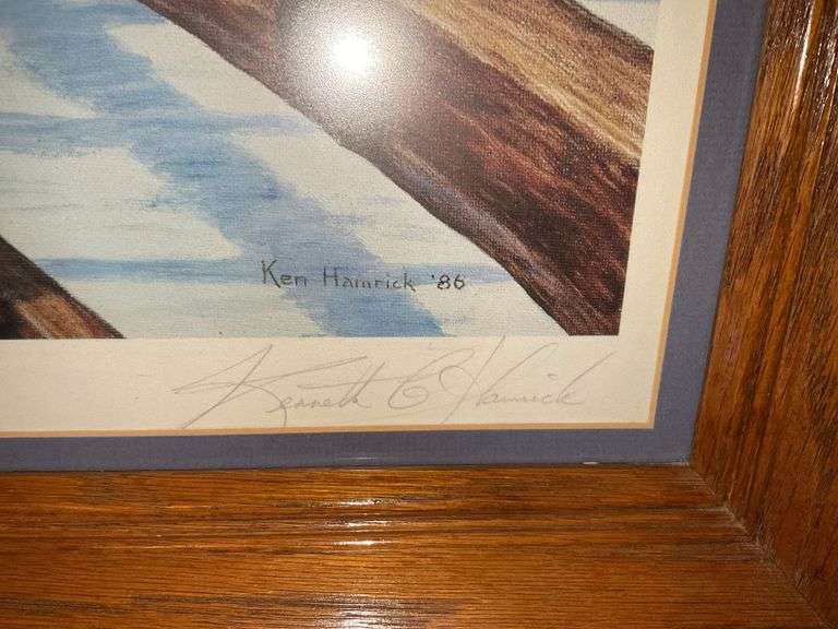 Ken Hamrick limited edition print, Eyler's Valley Chapel, 104/700 ...