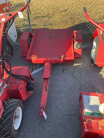 2005 Barrett 3x4 ft Small Tilt Deck Utility Trailer, was used for heavy ...