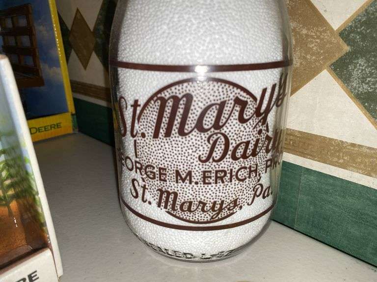 Milk bottle: St. Mary's Dairy/ George M. Erich/ St. Mary's PA w/ St ...