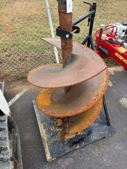 30 inch auger bit with stand - Hurley Real Estate & Auctions