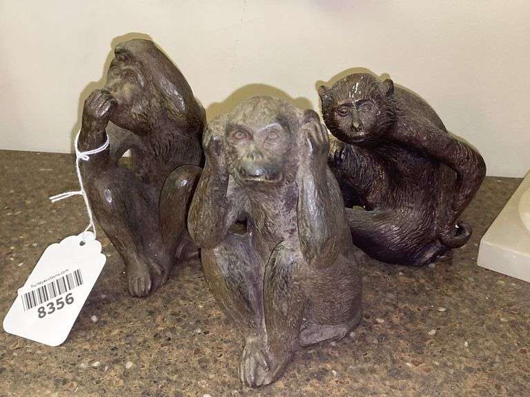 San Pacific International three monkey figures, Made in China - Hurley ...