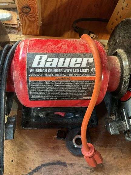 Bauer double bench grinder - Hurley Real Estate & Auctions