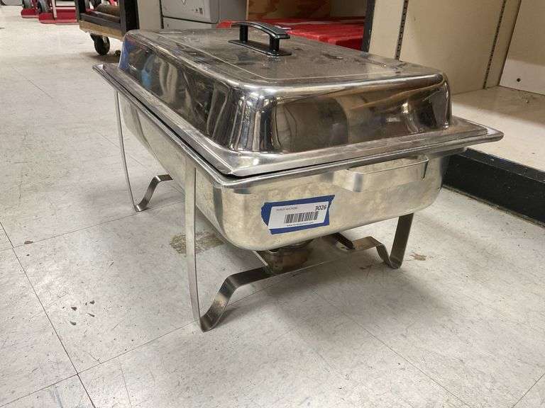 Full Size Chafer With Frame: 8 qt Capacity, 23 1/2 in Overall - Hurley ...