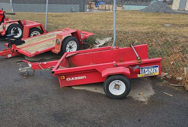2007 Classen Trailer, Approx 3x5.5ft EZ load utility trailer, great for ...