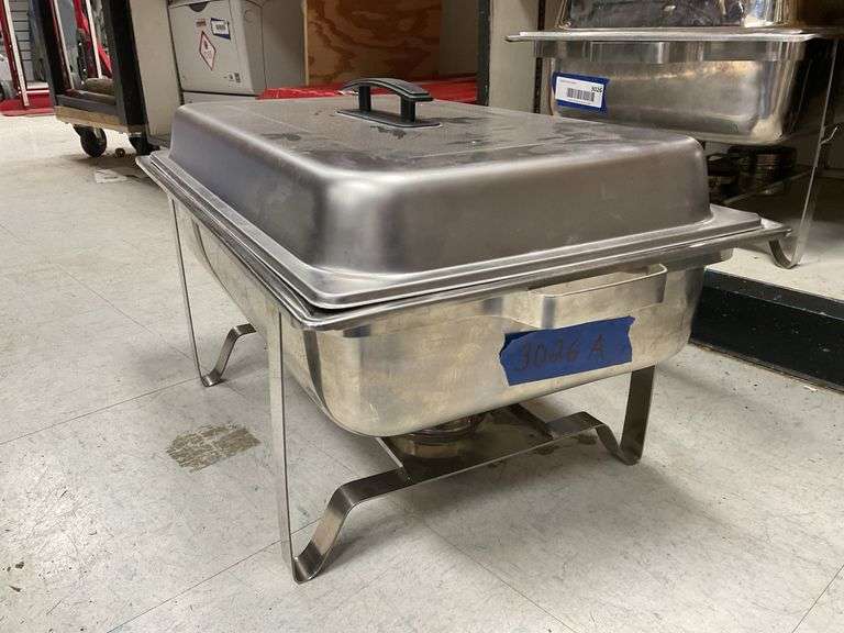 Full Size Chafer With Frame: 8 qt Capacity, 23 1/2 in Overall - Hurley ...