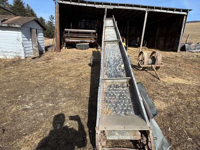 Hay Elevator with Electric motor. Worked great last time they used it ...
