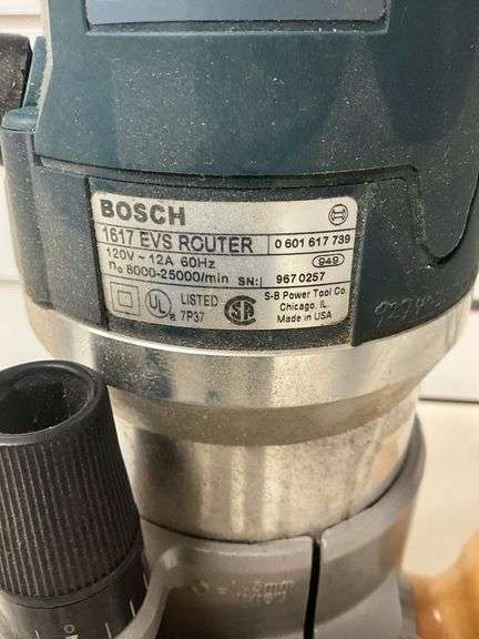 Bosch 1617 EVS router - Hurley Real Estate & Auctions