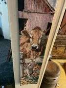 Lot of wall banners including: cows, snowman, quilt - Hurley Real ...