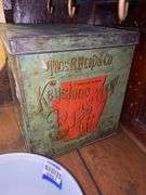 Thomas R. Herd & Co. Keystone Biscuit Works tin country store bin ...