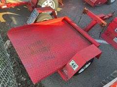 2005 Barrett 3x4 ft Small Tilt Deck Utility Trailer, was used for heavy ...