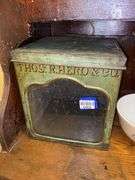 Thomas R. Herd & Co. Keystone Biscuit Works tin country store bin ...