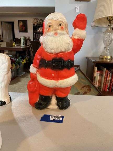 Chalkware Santa figure - Hurley Real Estate & Auctions