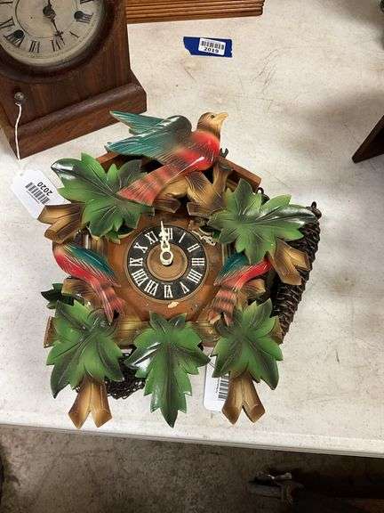 Colorful cuckoo clock, Germany - Hurley Real Estate & Auctions