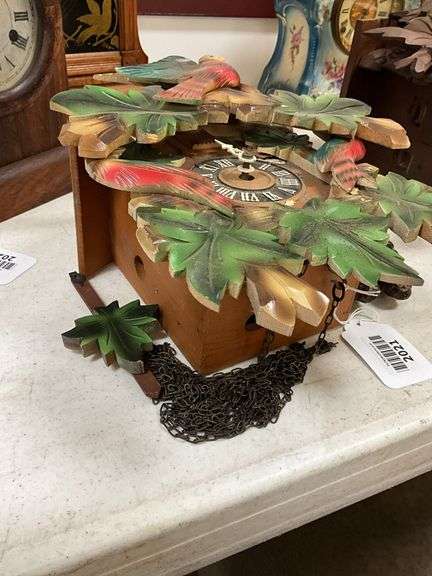 Colorful cuckoo clock, Germany - Hurley Real Estate & Auctions