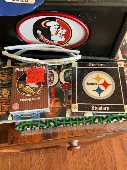 Sports memorabilia including: Steelers, Florida State, Sports ...