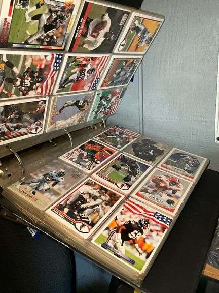 Two albums of football trading cards - Hurley Real Estate & Auctions