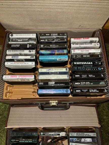 Vintage cassette tapes in cases - Hurley Real Estate & Auctions