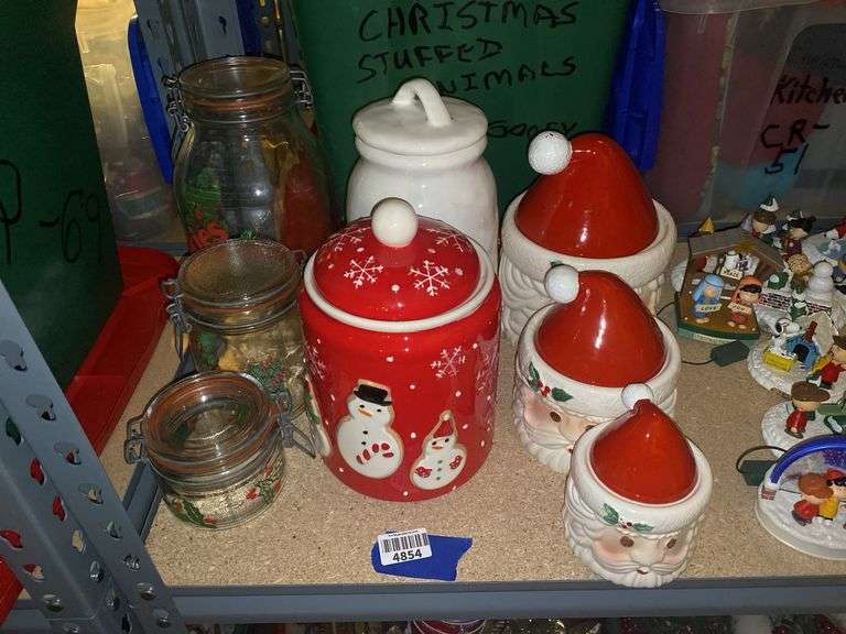 Christmas cookie jars and canisters - Hurley Real Estate & Auctions