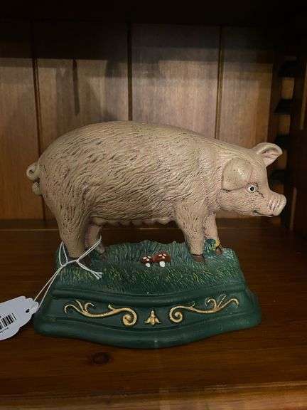 Cast iron pig doorstop - Hurley Real Estate & Auctions