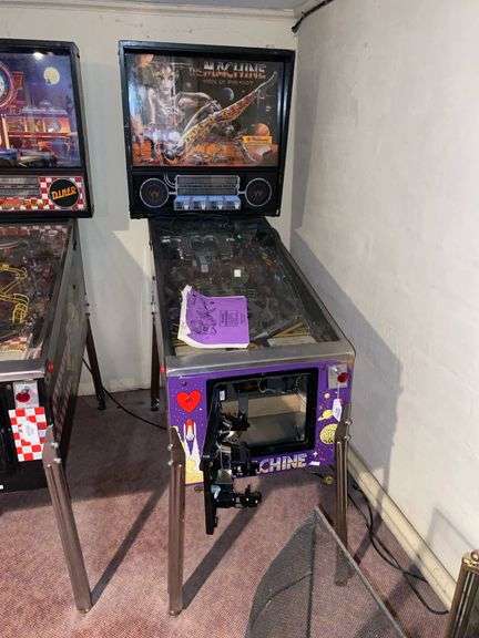 Vintage Williams The Machine BRIDE OF PINBOT pinball machine w/ 1991 ...