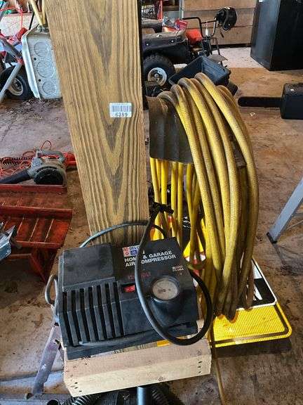 AC Delco air compressor and hose - Hurley Real Estate & Auctions