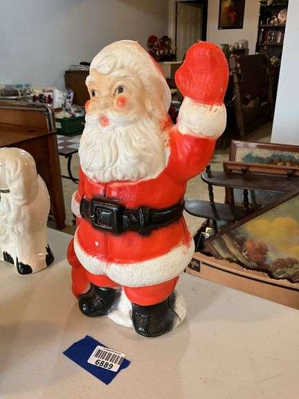Chalkware Santa figure - Hurley Real Estate & Auctions